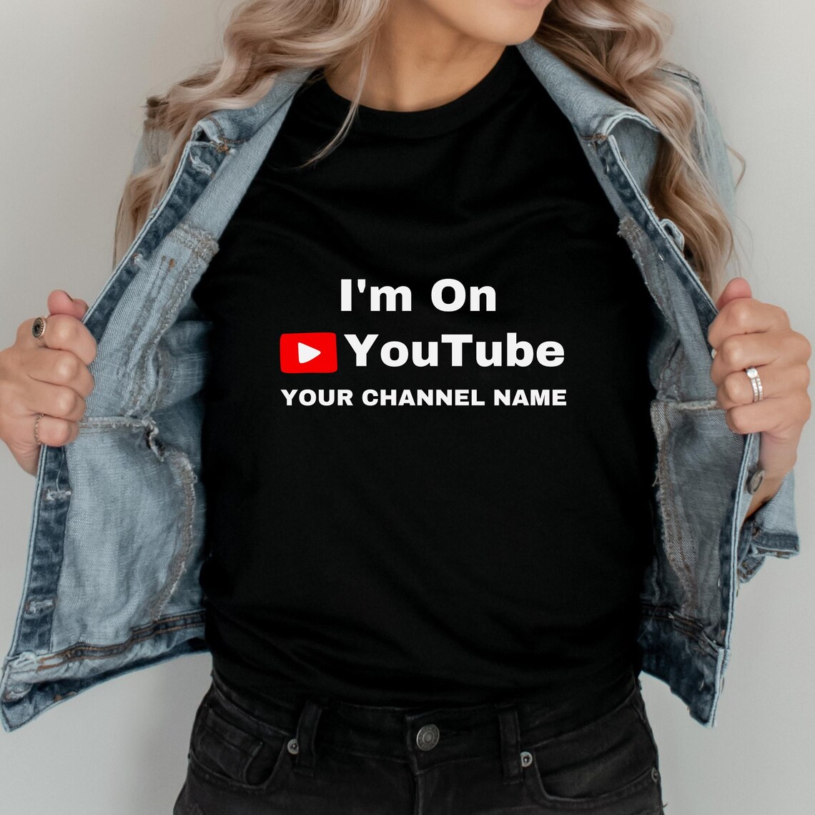 Custom Youtube Channel T-shirt, Personalized Youtuber Tee, I'm on ...