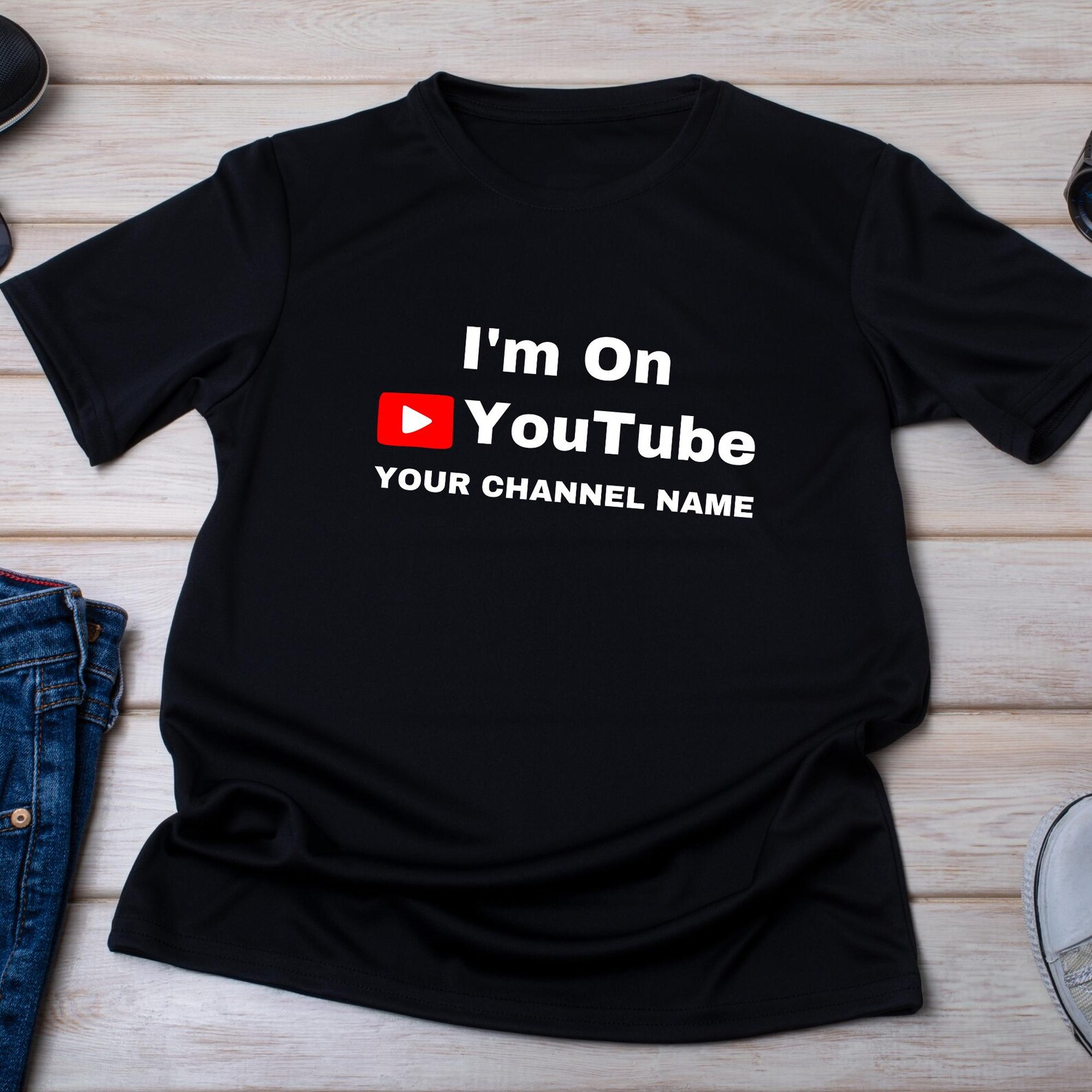 Custom Youtube Channel T-shirt, Personalized Youtuber Tee, I'm on ...