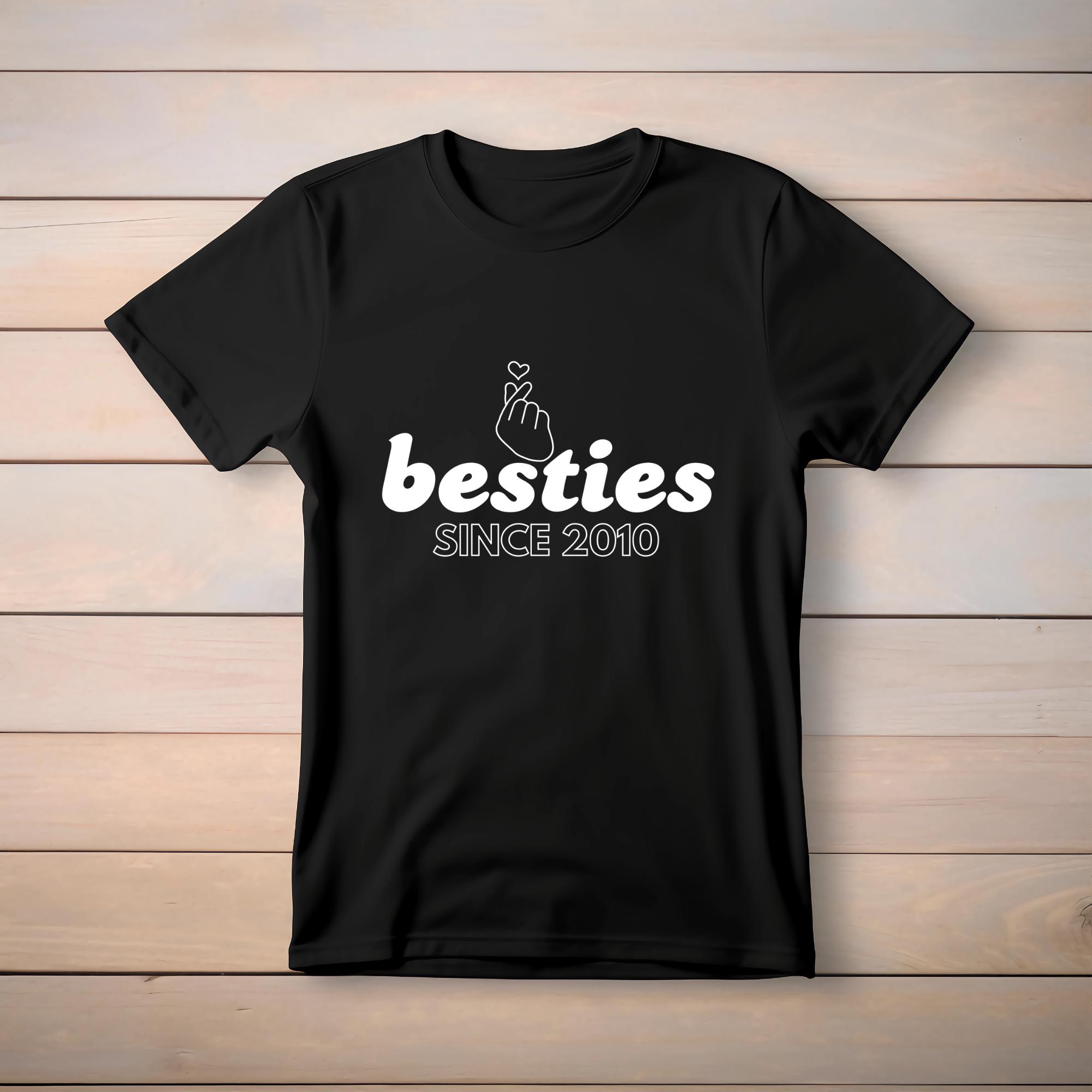 Personalized Besties Since Shirt | Custom Best Friends Sweatshirt ...