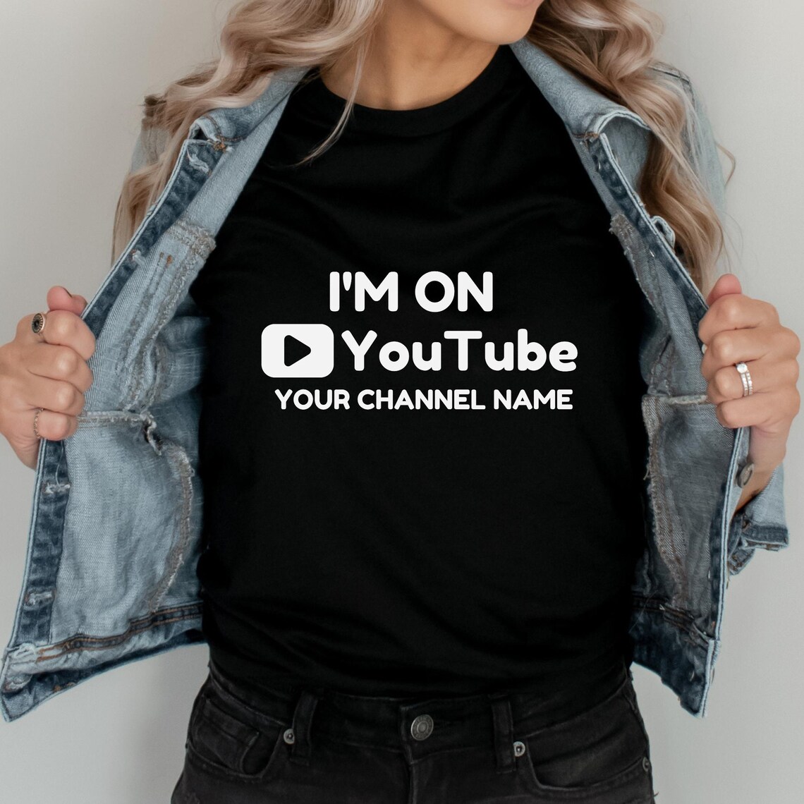 Custom Youtube Shirt, Personalized Channel Name Tee, Content Creator T ...