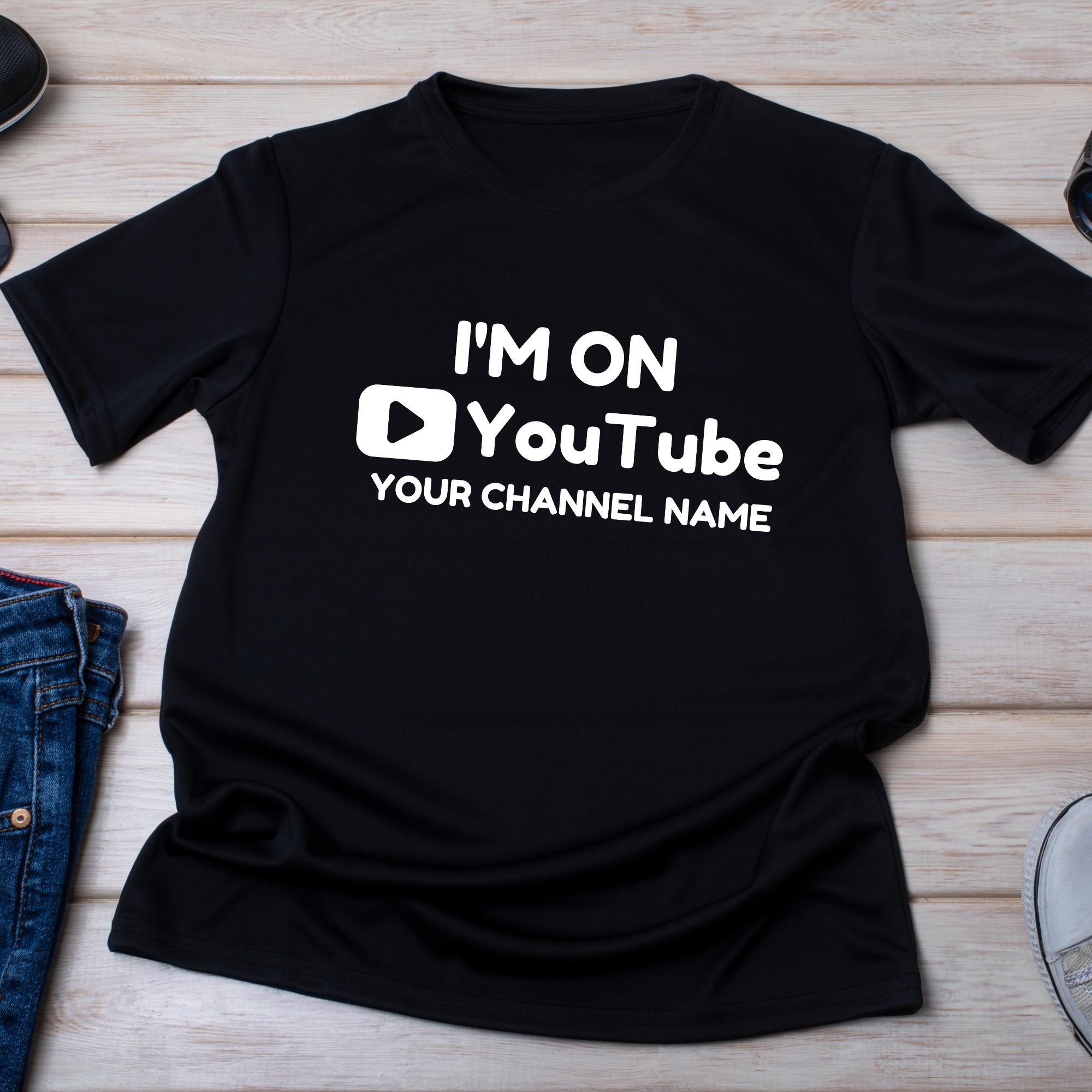 Custom Youtube Shirt, Personalized Channel Name Tee, Content Creator T ...