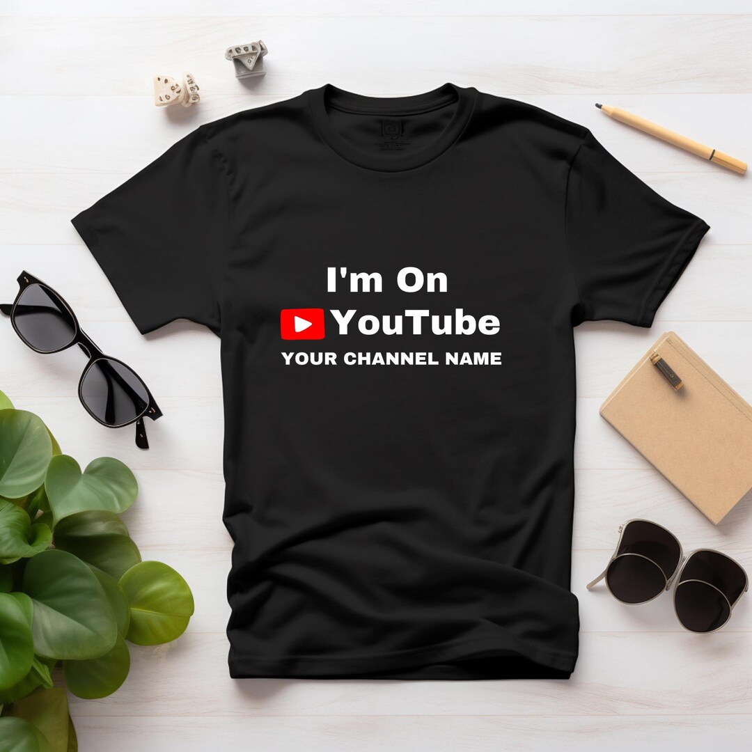 Custom Youtube Channel T-shirt, Personalized Youtuber Tee, I'm on ...