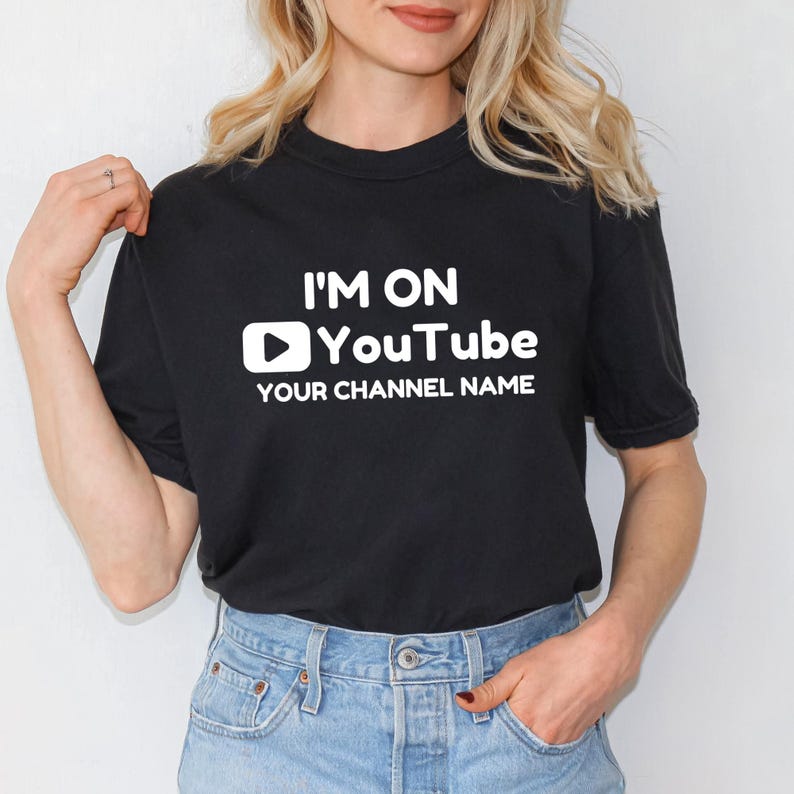 Custom Youtube Channel Tshirt Custom Youtube Tee Im on Youtube Shirt ...