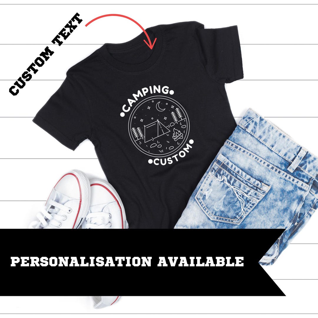 Custom Camping Trip Shirt, Group Camp Tee, Outdoor Adventure Shirt ...