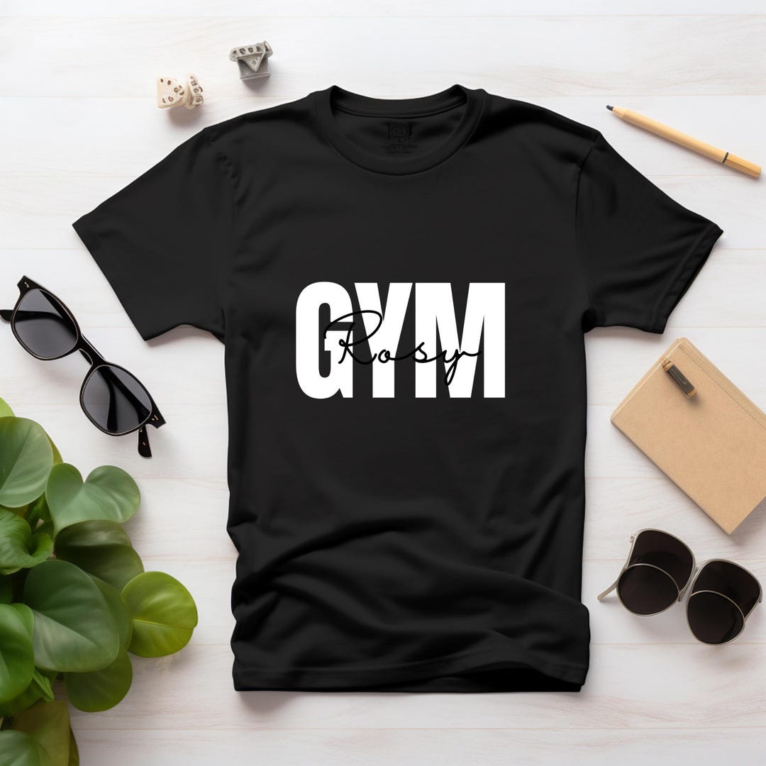 Personalized Gym Shirt, Custom Workout Tee With Name or Text, Fitness T ...