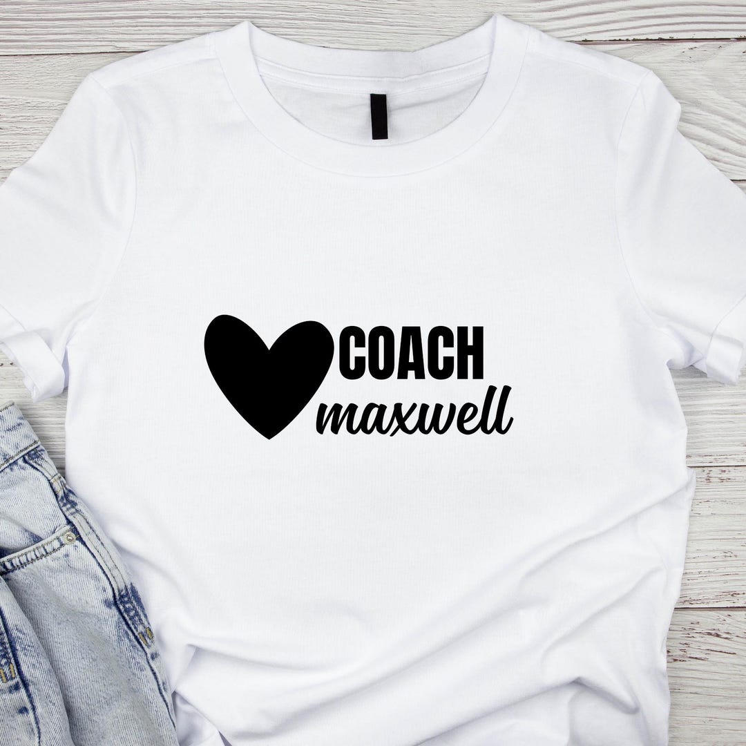 Personalized Coach Shirt, Custom Name Athletic Tee, Gift for Cheer ...