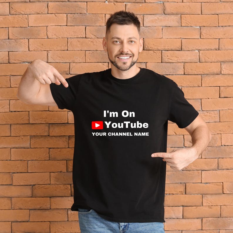 Custom Youtube Channel T-shirt, Personalized Youtuber Tee, I'm on ...