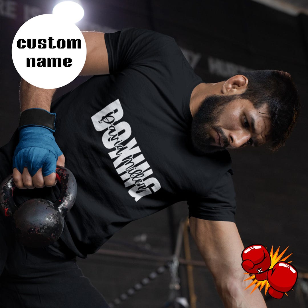 Custom Boxing Coach Shirt, Personalized Team Tee, Boxer Name Shirt ...
