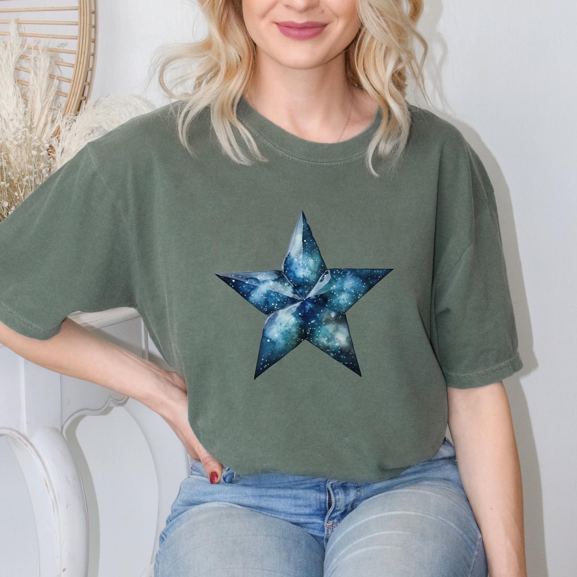 Minimal Star Shirt, Simple Star Graphic Tee, Unisex Aesthetic Star ...