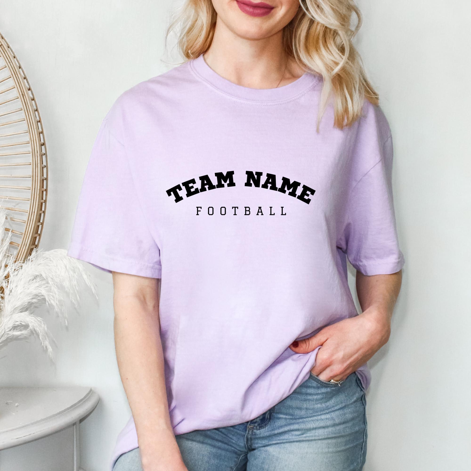 Custom Football Team Name Tshirt | Gift for Football Team Lover ...