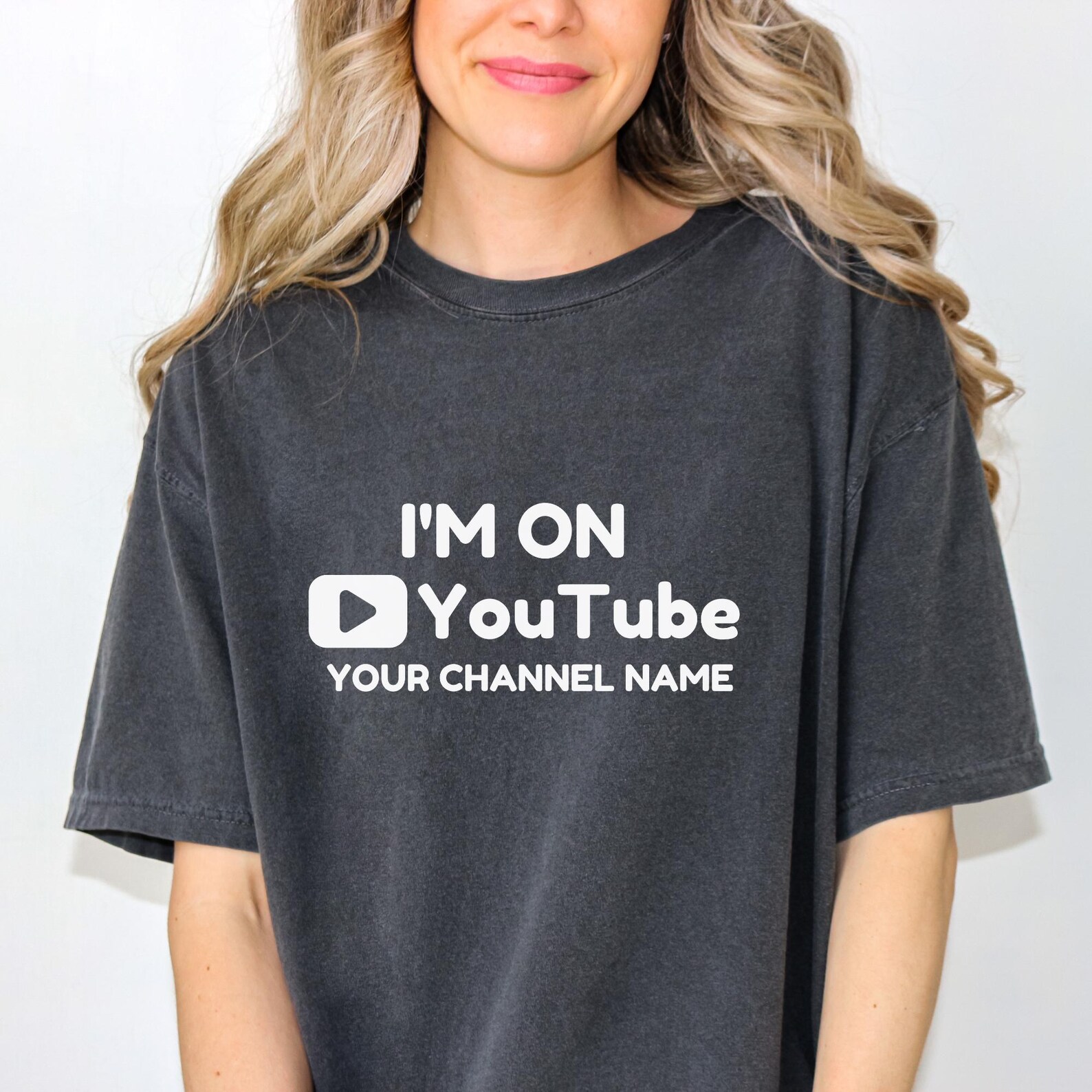 Custom Youtube Shirt, Personalized Channel Name Tee, Content Creator T ...