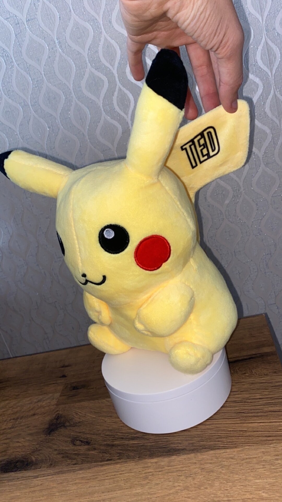 Personalised Teddy for Kids Perfect Christmas Gift, Pikachu, Pokemon ...