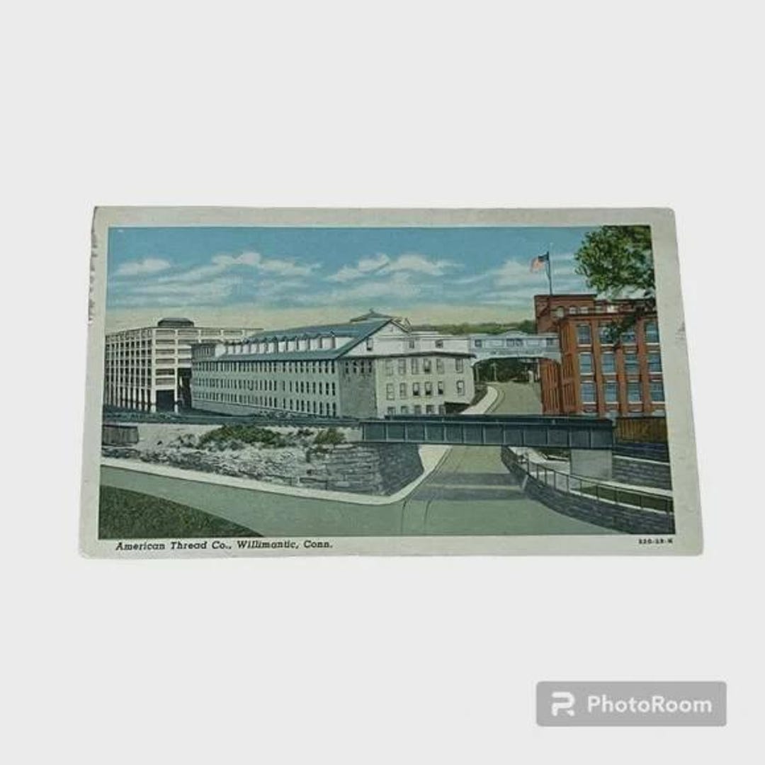 Postcard American Thread Co Willimantic Connecticut Vintage A138 - Etsy