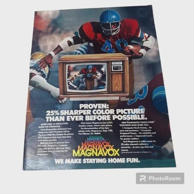 1980 Magnavox Television Original Vintage Print Ad - Etsy
