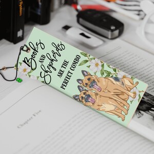 German Shepherd Inspired Printable Bookmarks for Readers and Dog Lovers ...