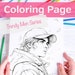 Trendy Man Portrait 7 - Adult Coloring Page - Printable | Letter Size ...