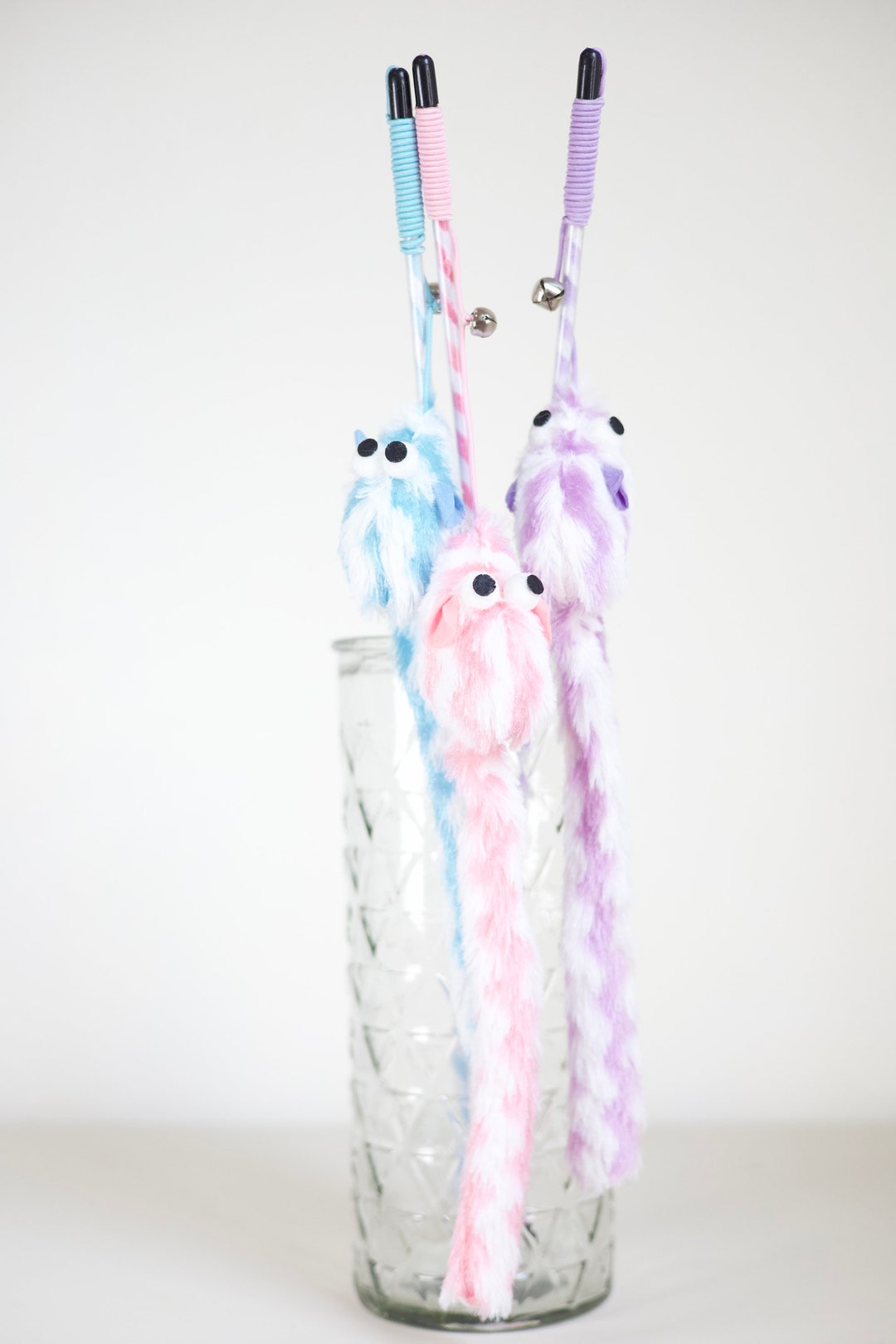 Bouncy Mouse Cat Wand Toy Interactive Exercise Wand for Cats, Cat ...