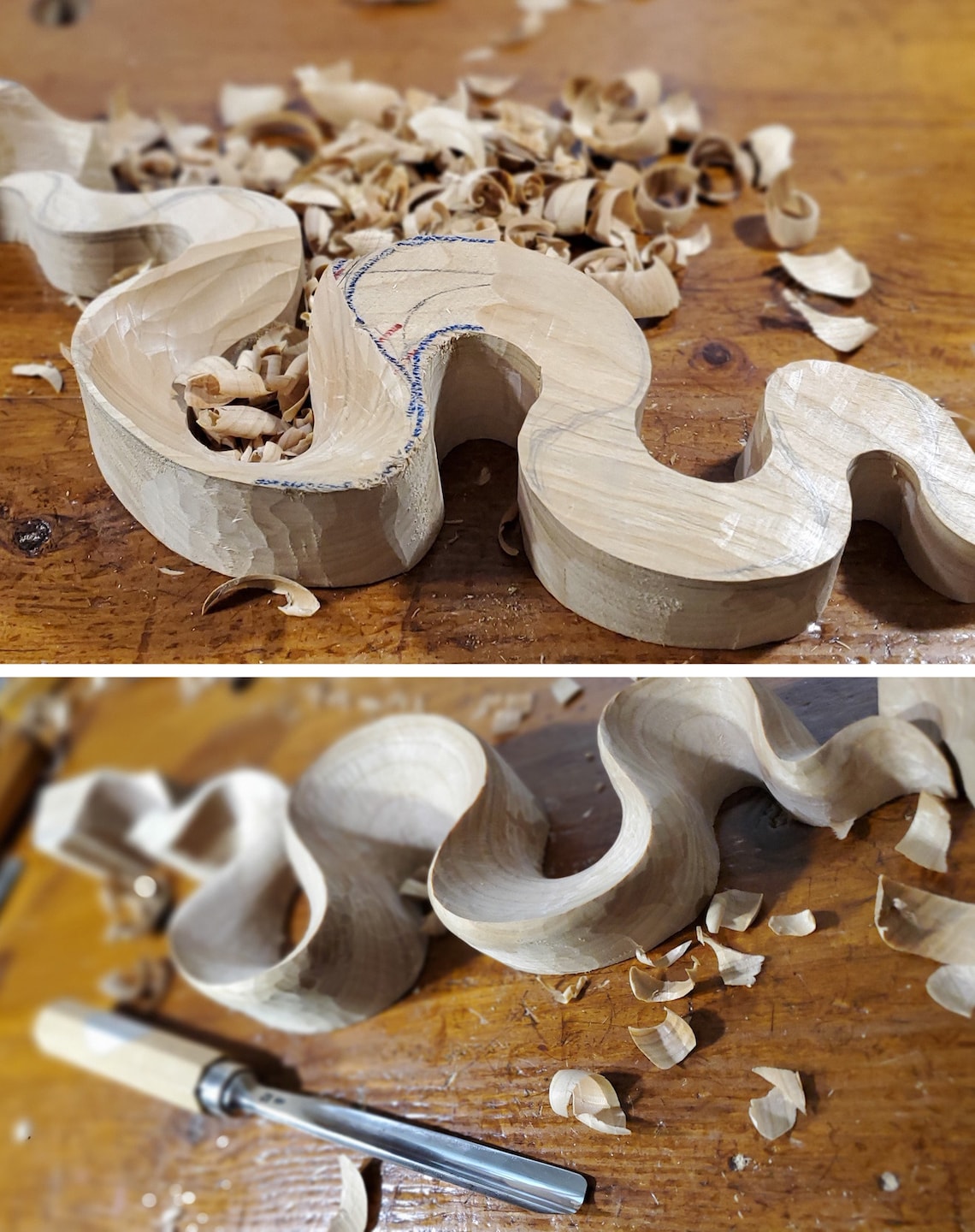 12 Modern Wood Scupture, Woodcarving ,abstract Sculpture, Abstract ...
