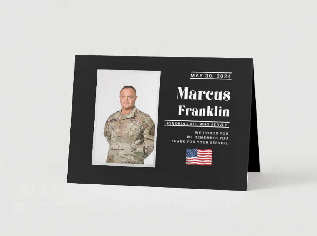 Editable Veteran Funeral Program Template, Memorial Program, Memorial ...