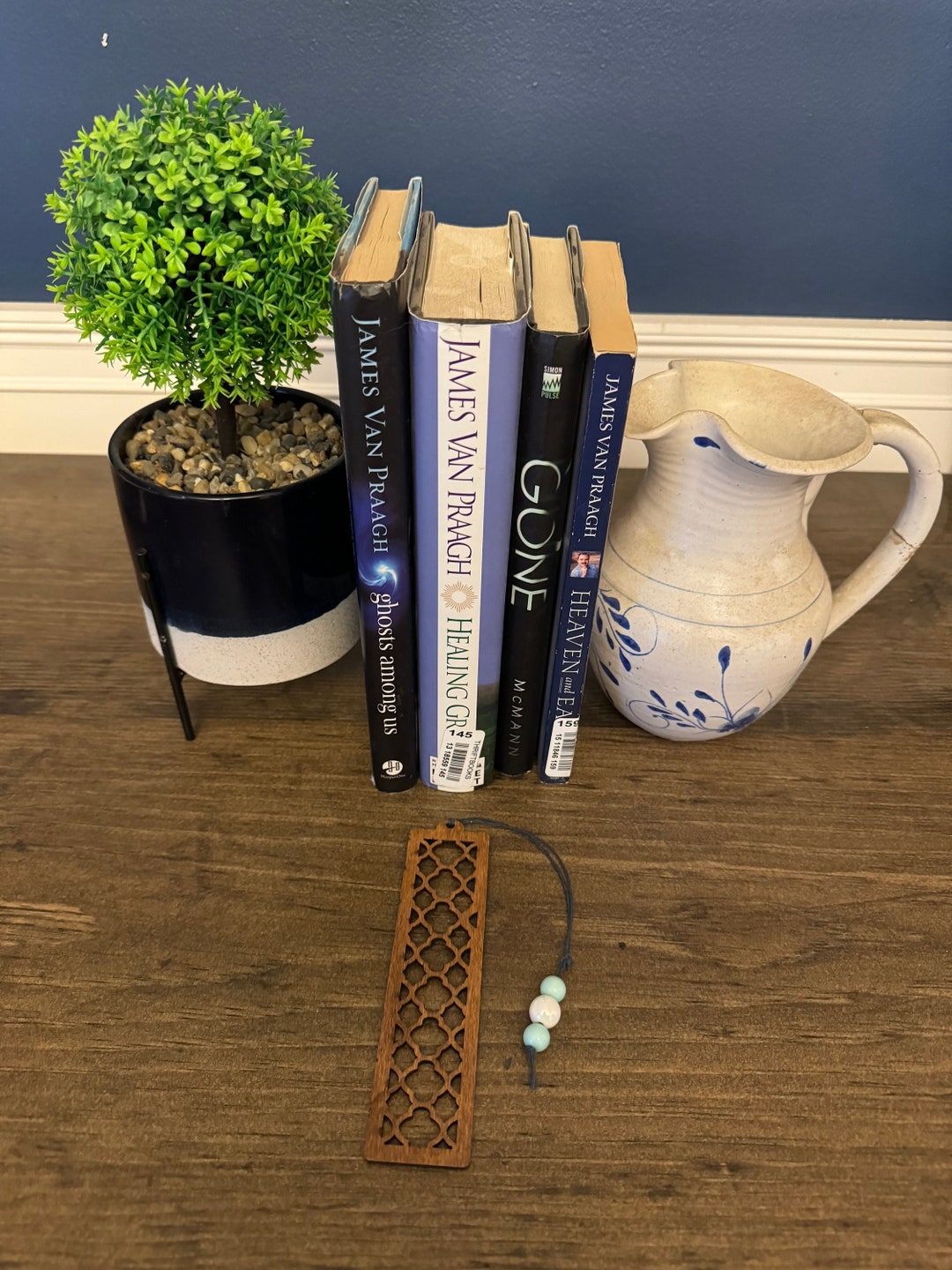 Hand Crafted Wooden Bookmark Veteran Made Wood Bookmark Artisan Wooden ...