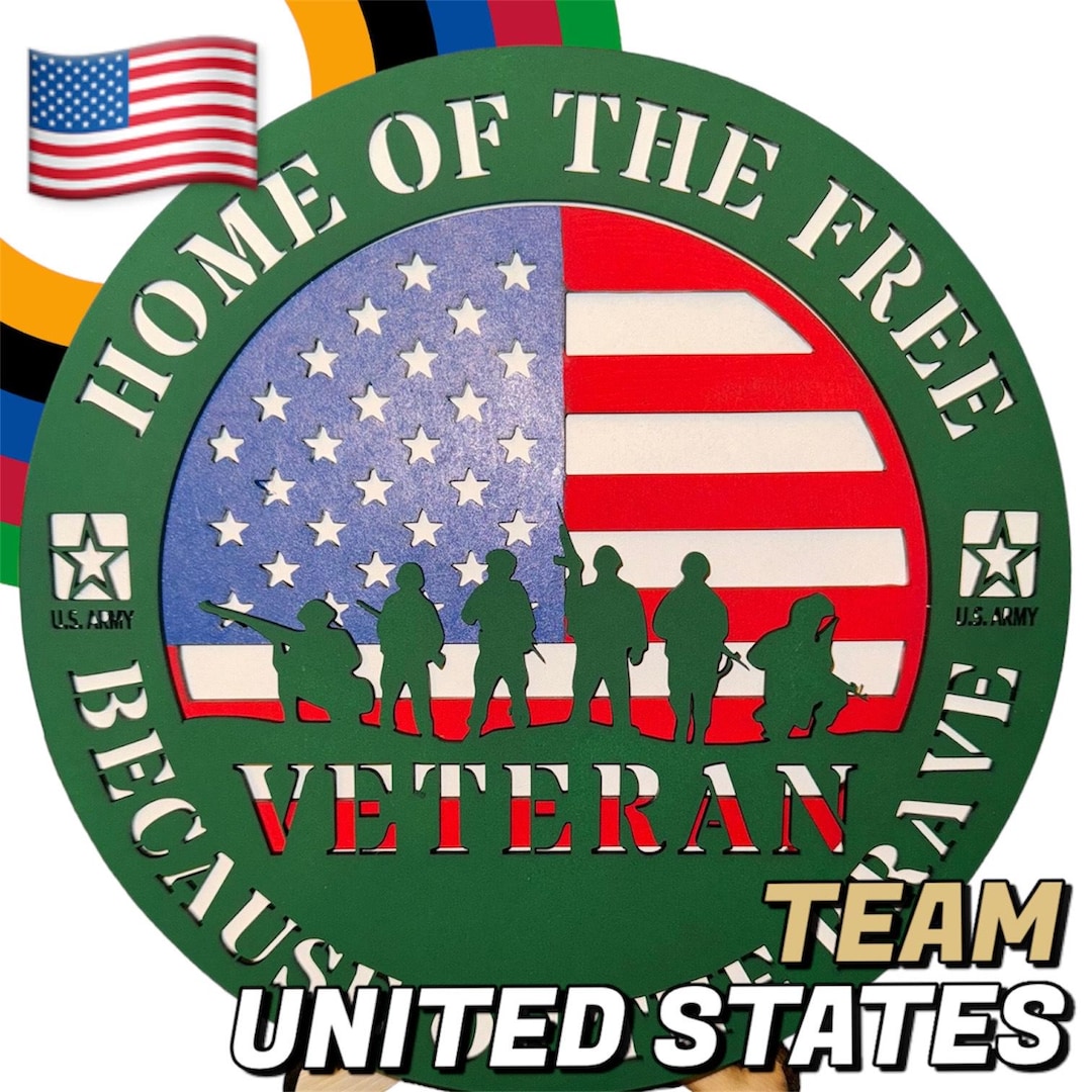 US Army Veteran Plaque W/ Stand, US Army, Military Hero's, Army Veteran ...