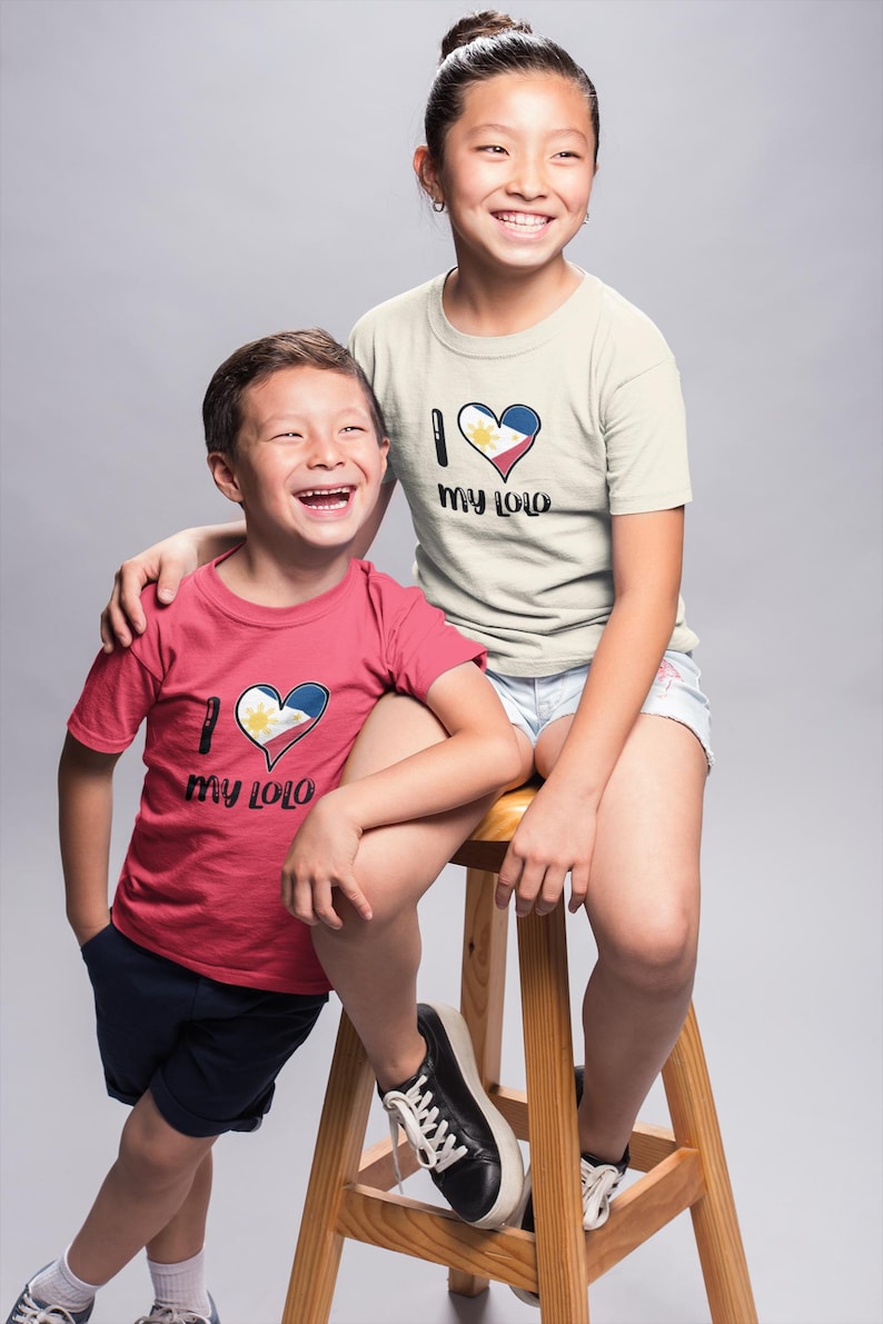 Filipino Themed Toddler Shirt - I Love My Lolo Short Sleeve Cream Color ...