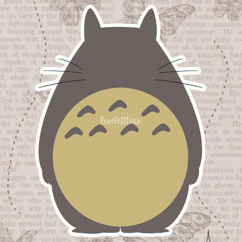Totoro Sticker - Etsy