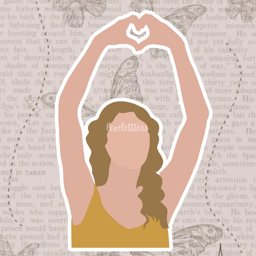 Taylor Swift Fearless Heart Hands Sticker - Etsy