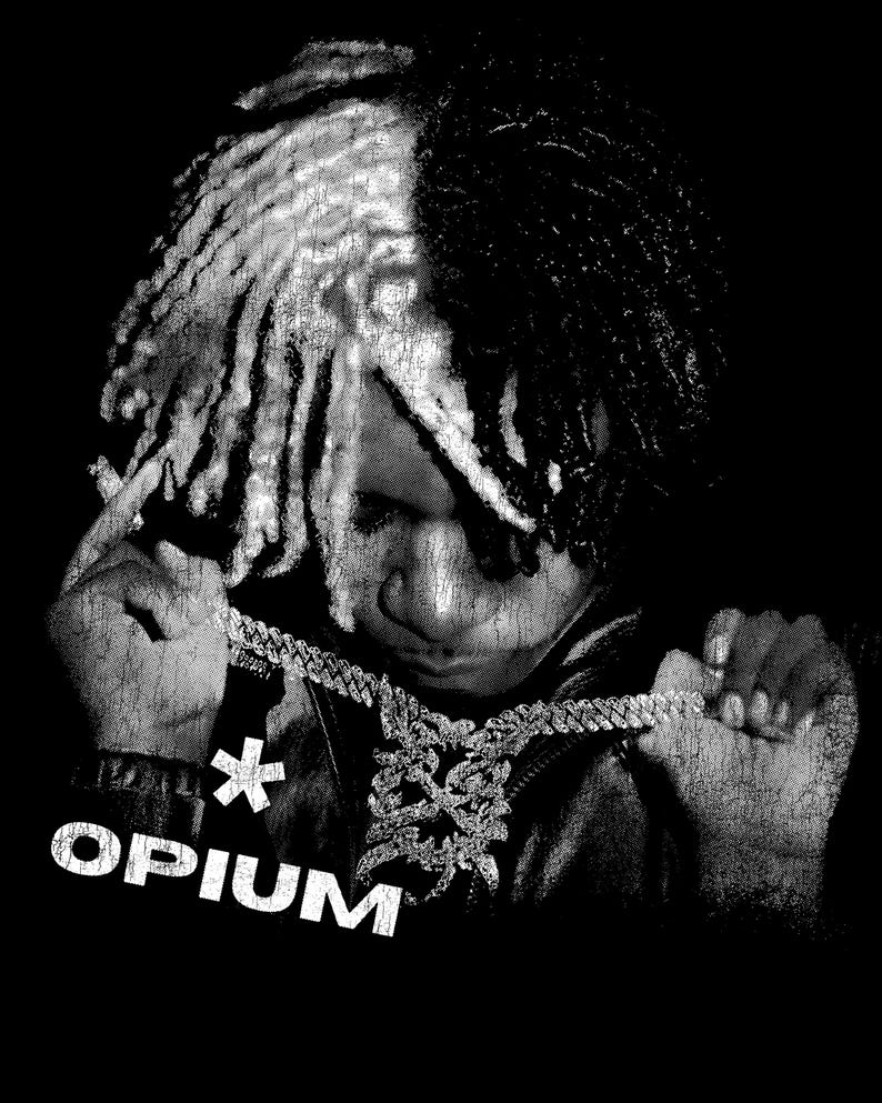 Ken Carson Opium Merch T-shirt Trendy Graphic Tee Hip-hop Streetwear ...