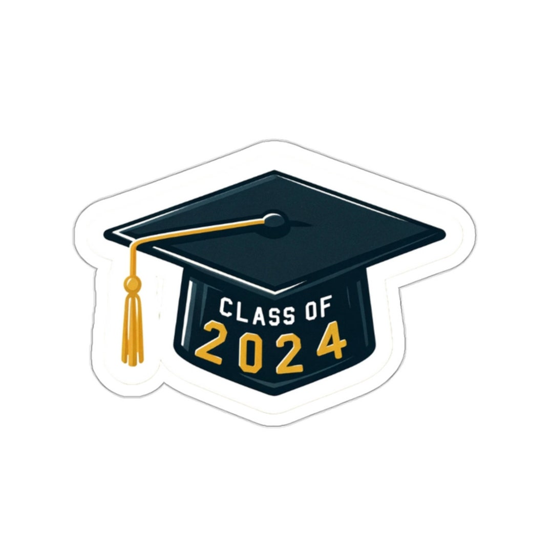 Class of 2024 Sticker Waterproof Sticker Durable Vinyl Sticker ...