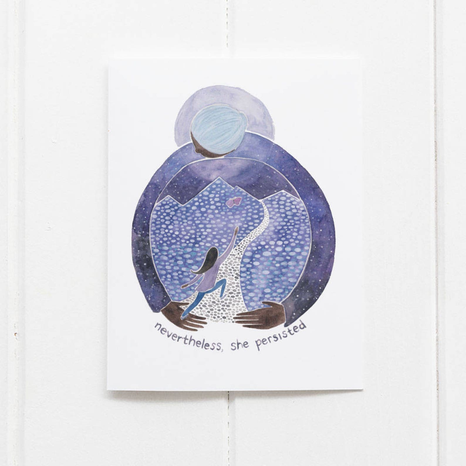 Nevertheless She Persisted Card / Greeting Card / | Etsy