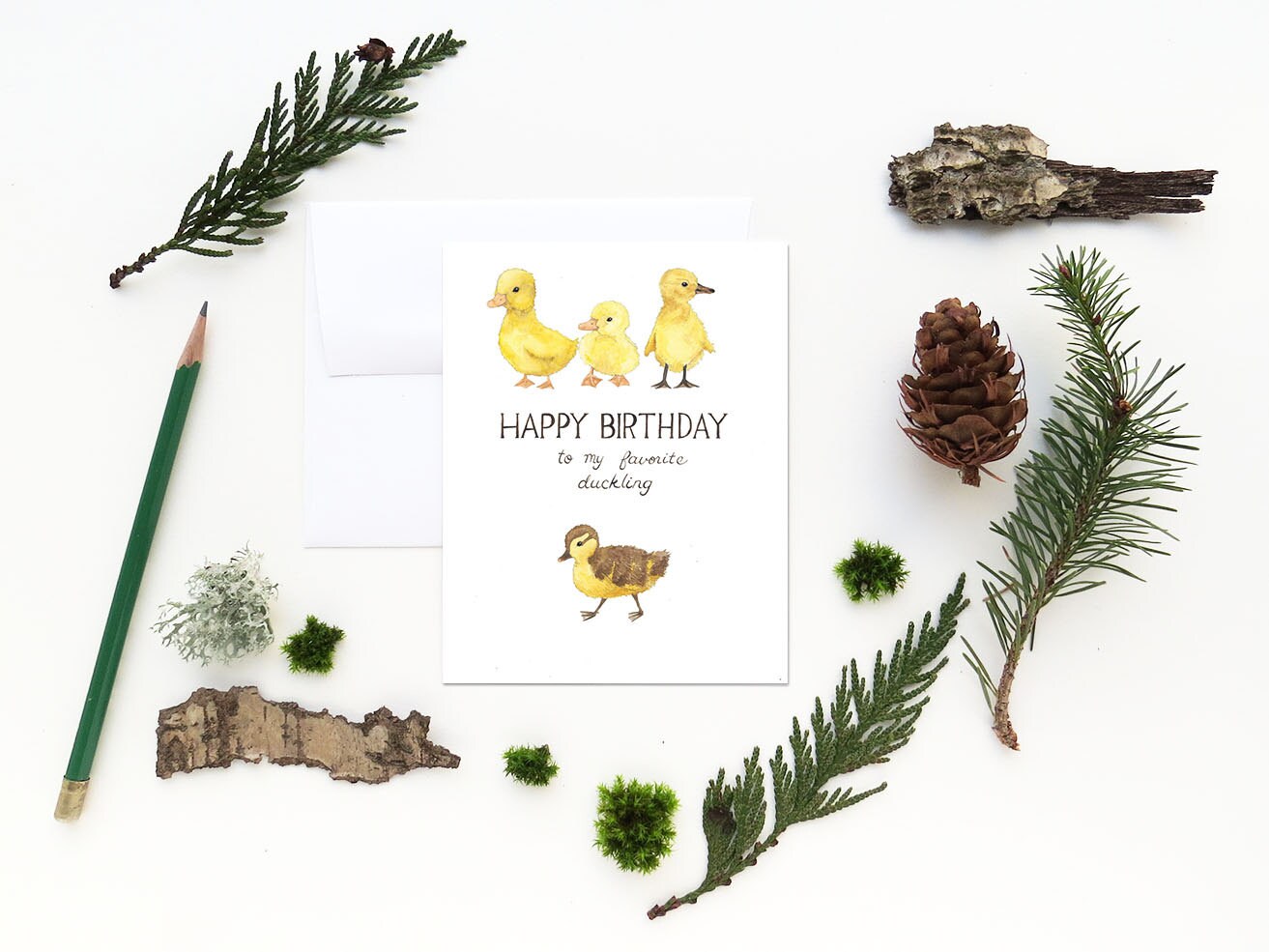 Ducklings Birthday Card / Birthday Card / Greeting Card / | Etsy