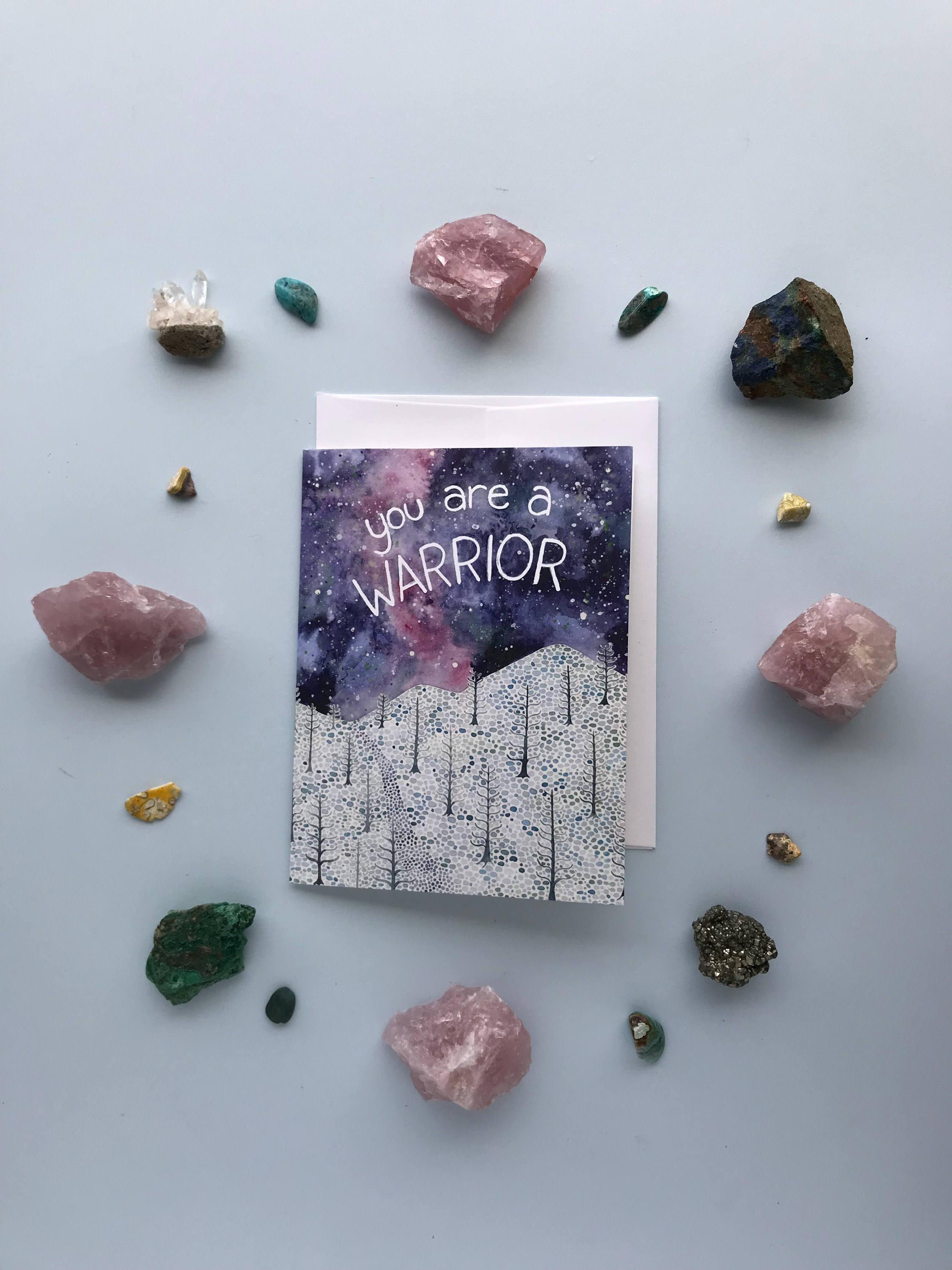 Warrior Card / Greeting Card / Encouragement Card / Friendship | Etsy