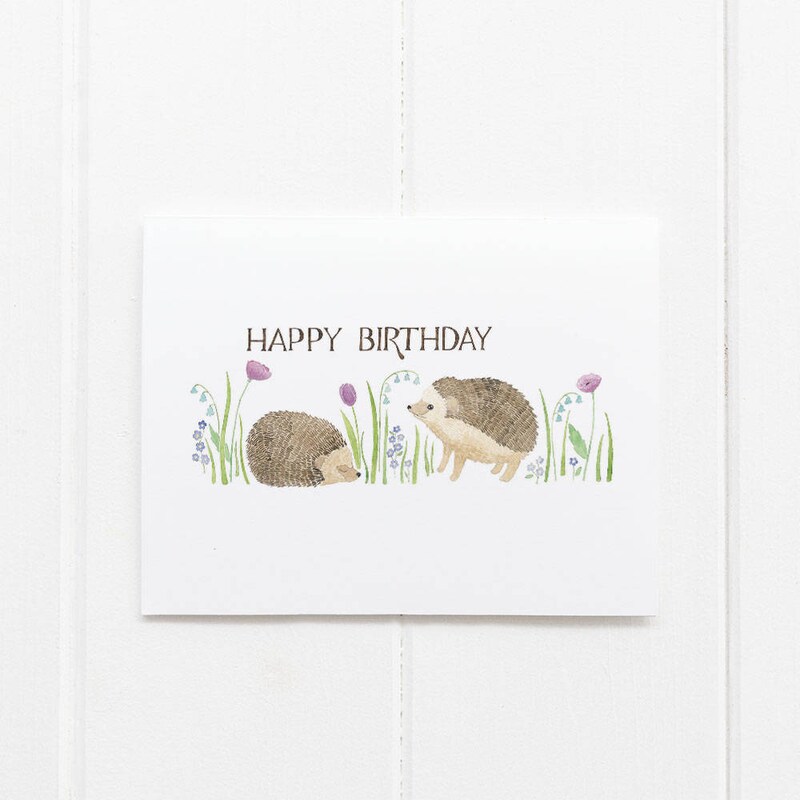 Hedgehog Cards - Etsy