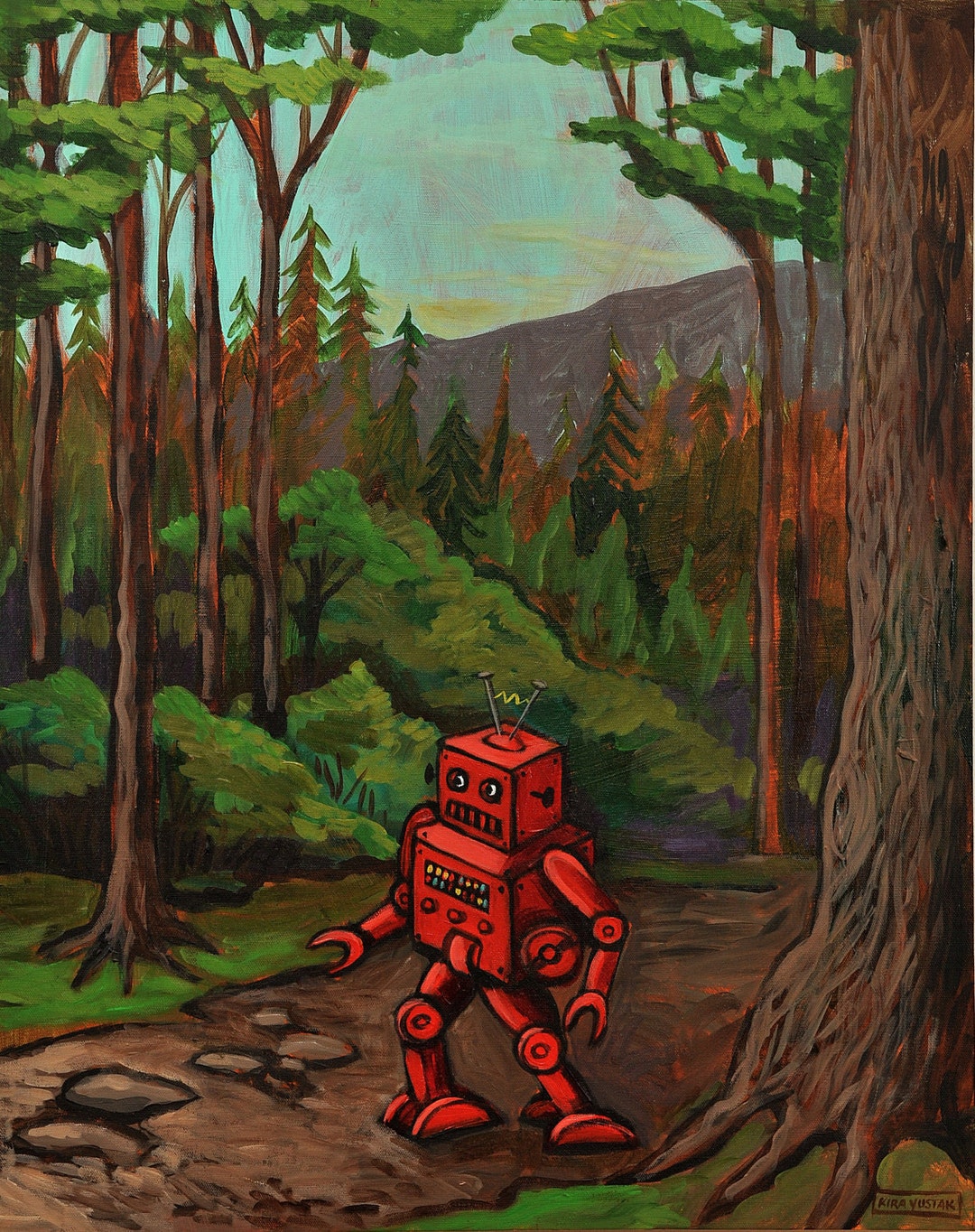Lost Robot - Print - Etsy