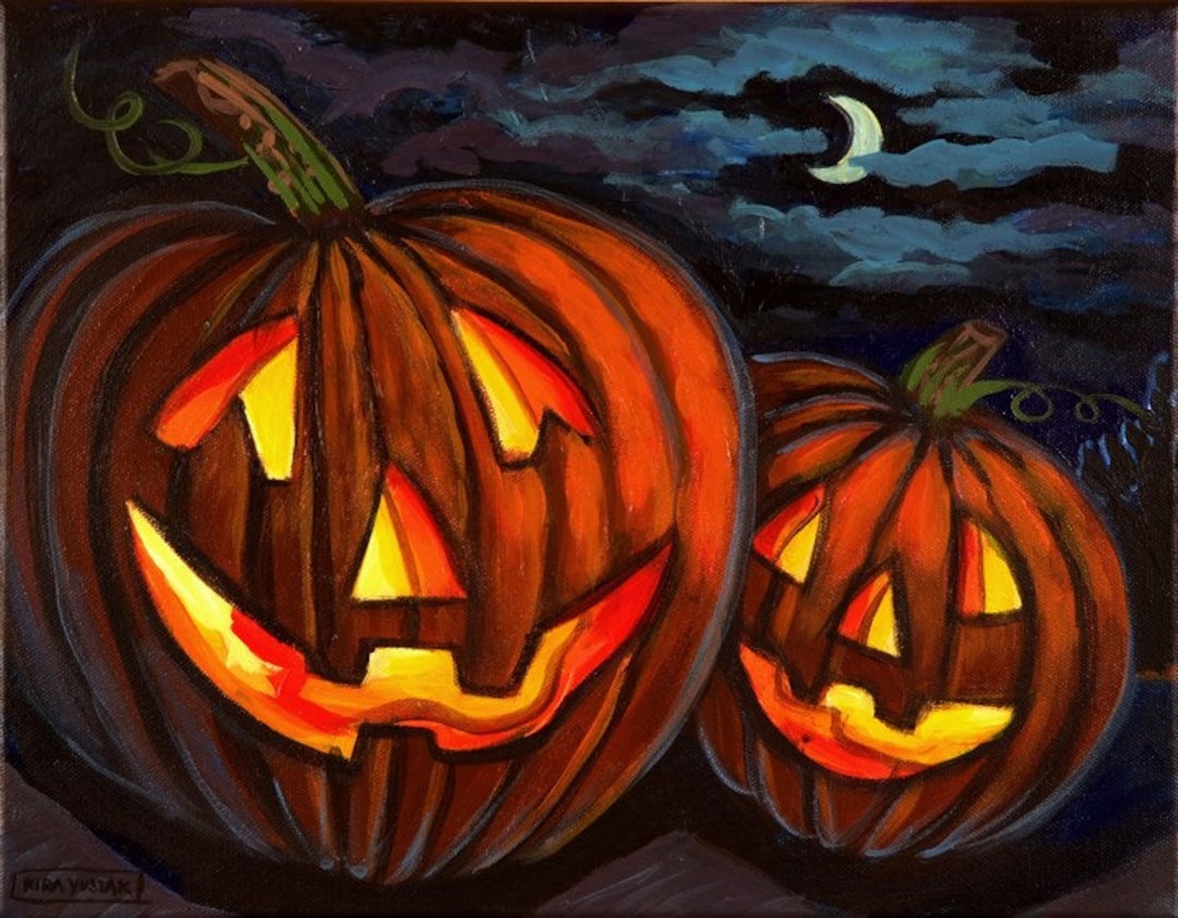 Jack-o-lanterns - Print - Etsy