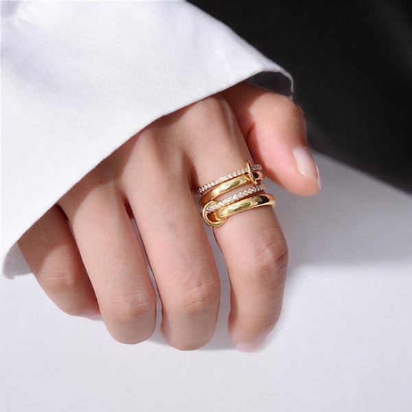 Connected Ring - Etsy