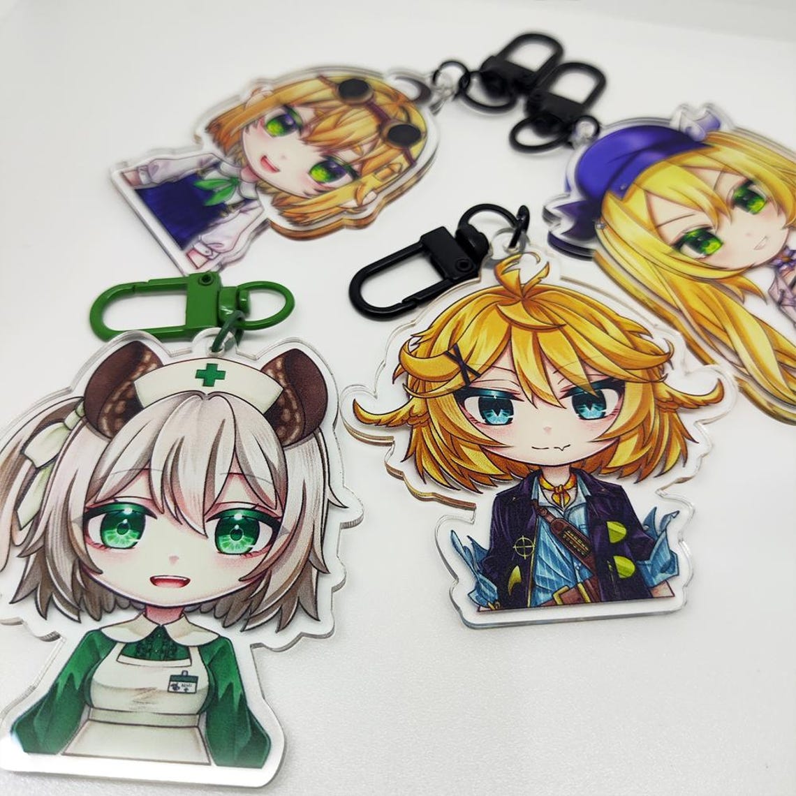 Indie Vtubers- Dokibird, Nimi Nightmare, Dooby3d Acrylic Keychain Charm ...