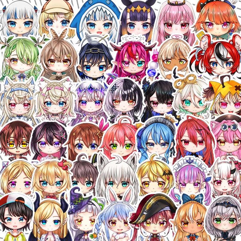 Hololive Chibi Stickers - Etsy UK