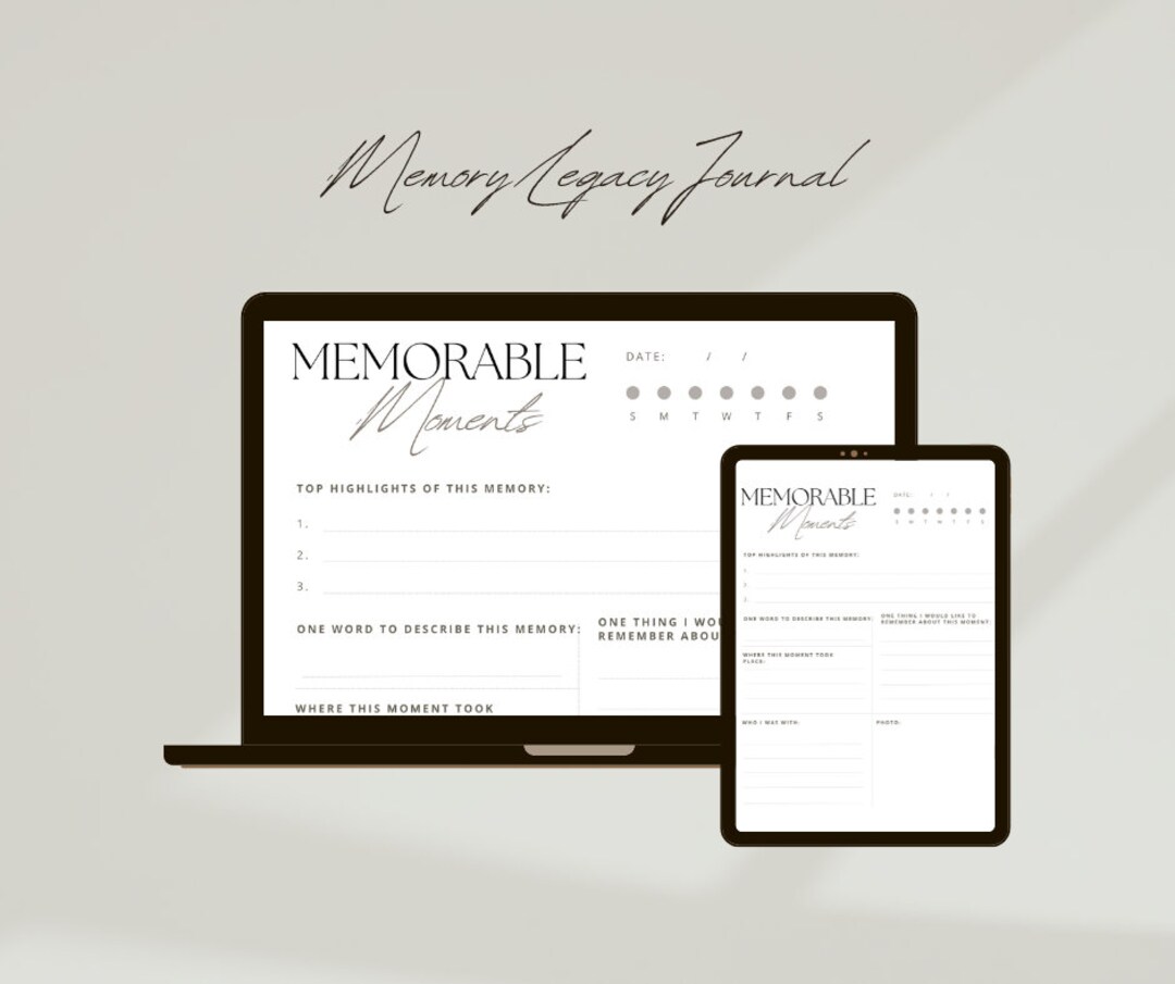 Memory Legacy Journal - Etsy