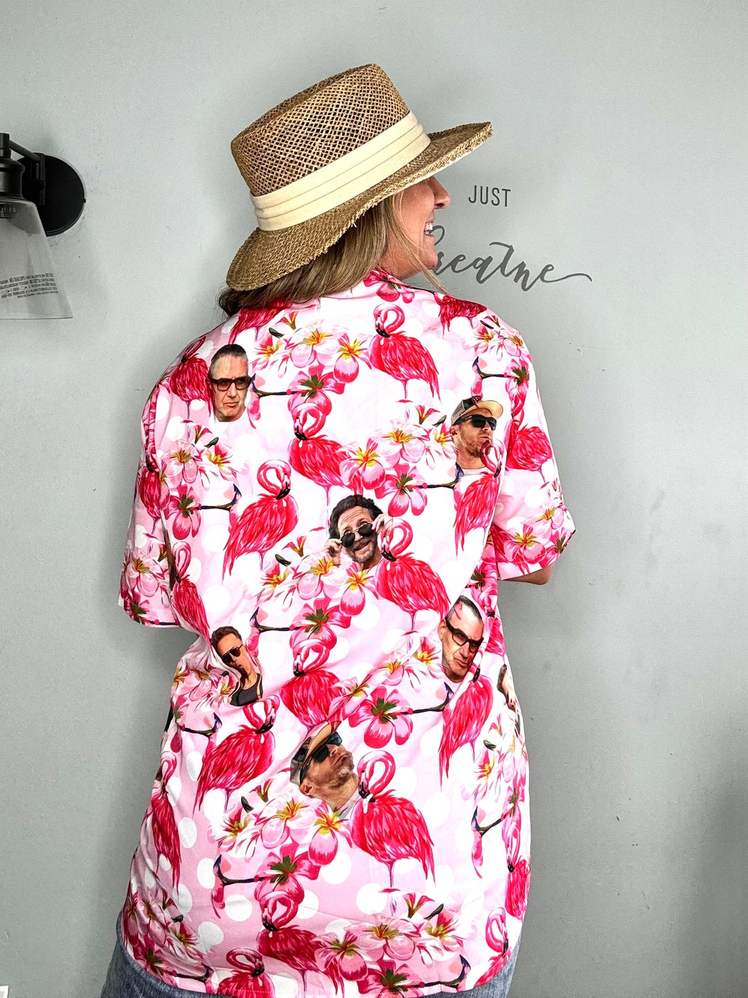 Hawaiian Shirt Pearl Jam and Flamingos - Etsy