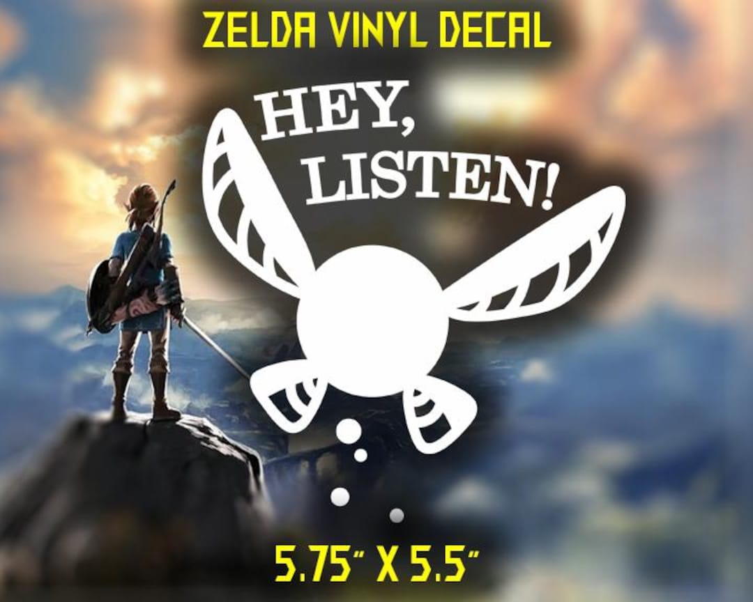 Zelda Vinyl Decal of Navi Hey Listen, Nintendo , Classic , N64 - Etsy