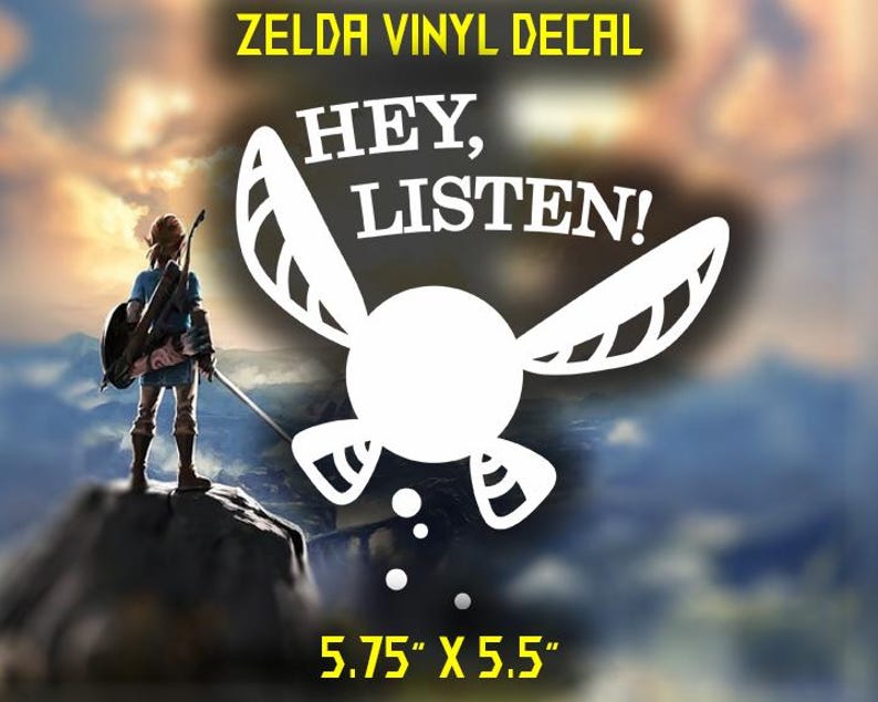 Zelda Vinyl Decal of Navi Hey Listen, Nintendo , Classic , N64 - Etsy