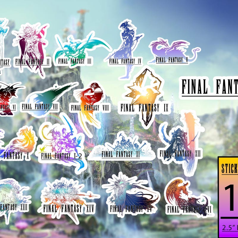 Final Fantasy Logo Stickers - Etsy