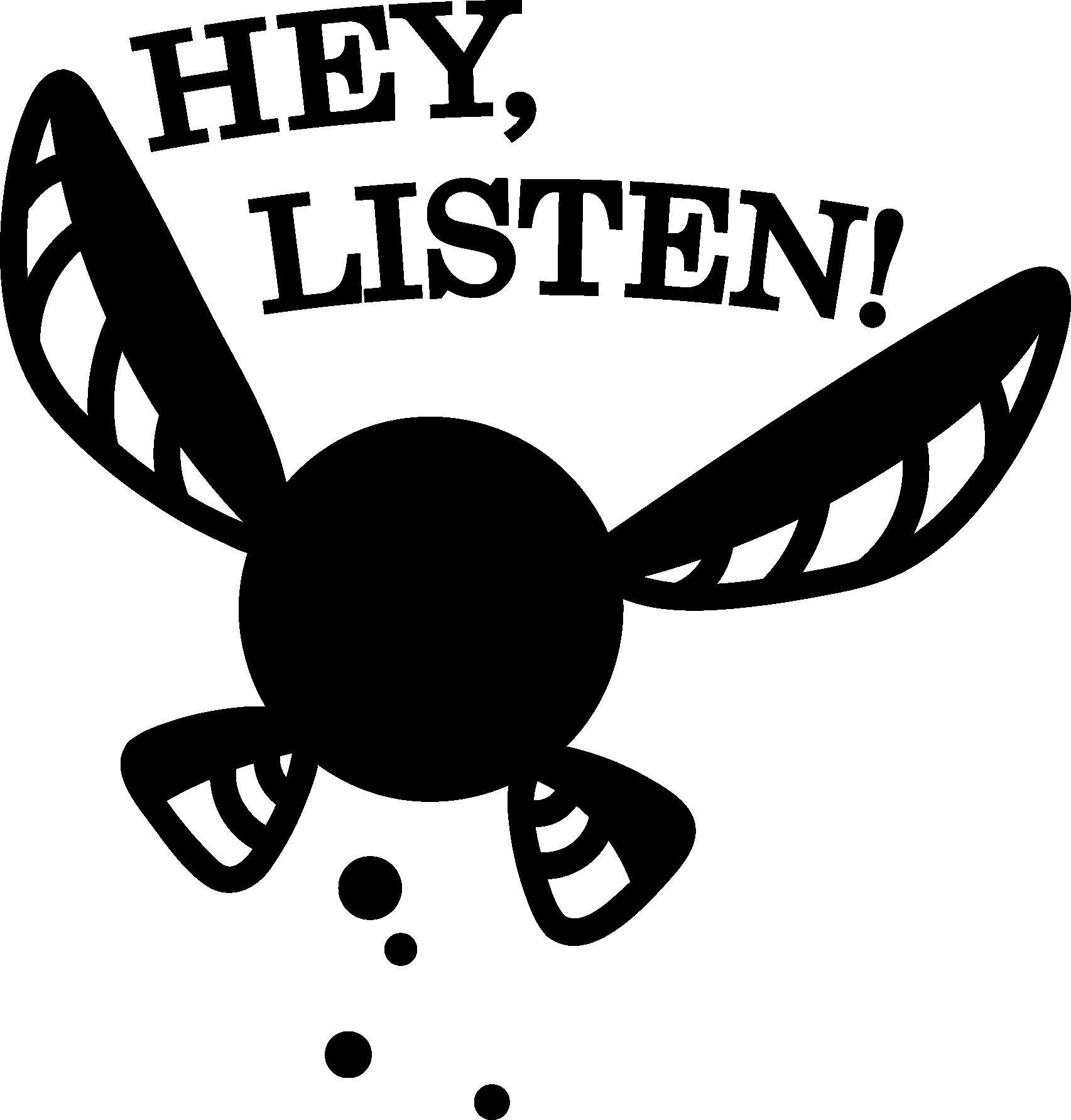 Zelda Vinyl Decal of Navi Hey Listen, Nintendo , Classic , N64 - Etsy