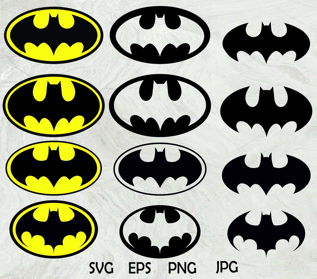 Batman SVG, Bundle Layered SVG, Dinosaur PNG Clip Art and Printables ...