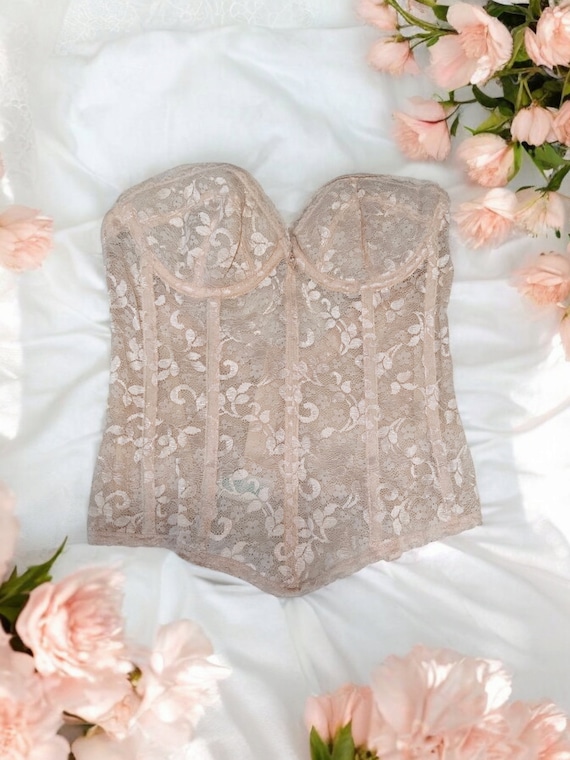 Vintage Carnival Corset Style Bridal Strapless Bra Lo… - Gem