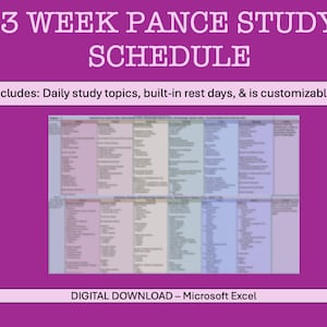 3 Week PANCE Study Plan for the Physician Assistant Student / PANRE ...