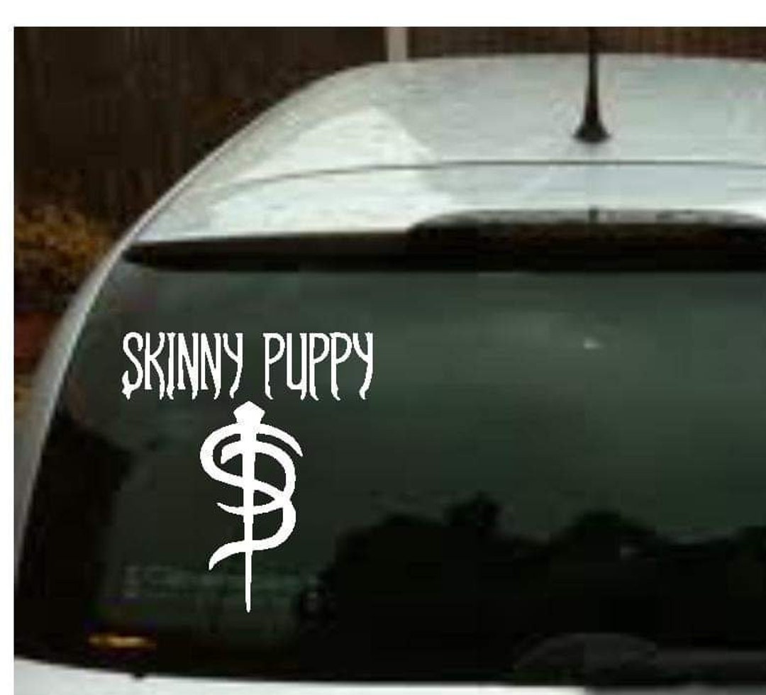 SKINNY PUPPY Car Decal, Skinny Puppy Laptop Decal - Etsy