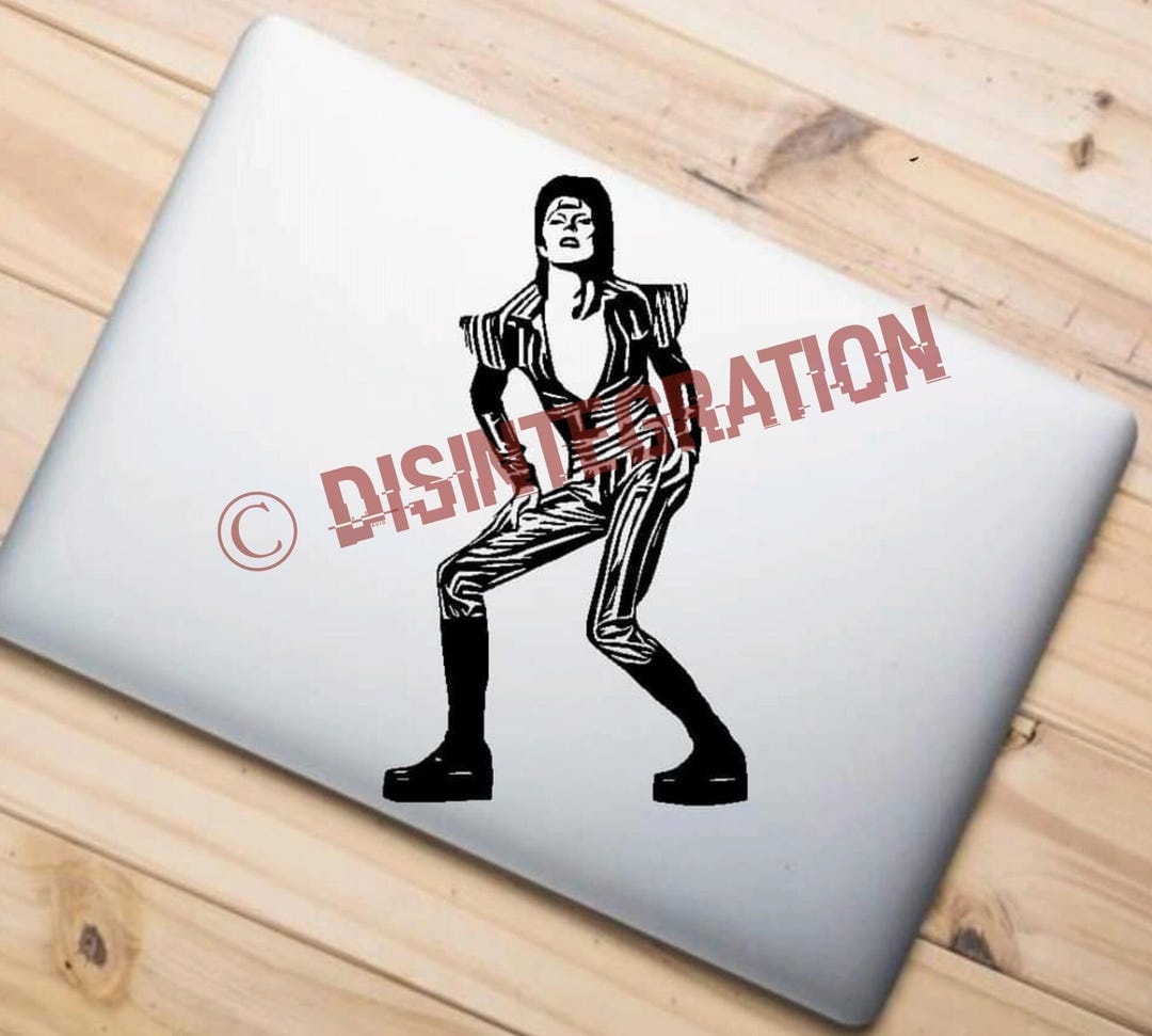 David Bowie Ziggy Stardust Decal, Original David Bowie Laptop Decal ...